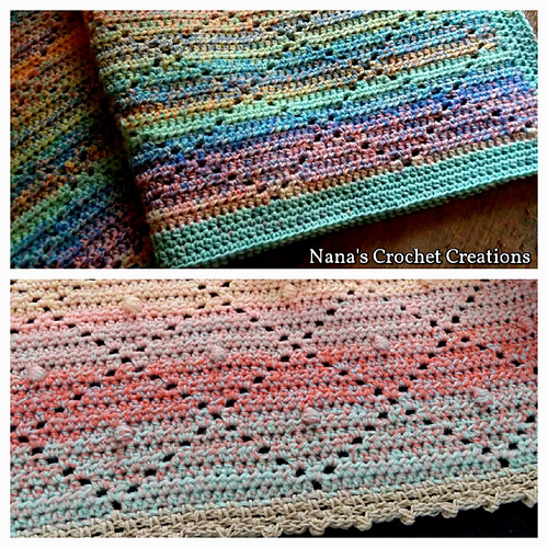 Ravelry: Nana's "HDC Diamonds" Filet Crochet Blanket pattern by D Maunz