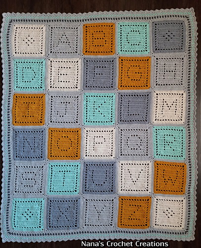 Ravelry: "ABC" Filet Crochet Blocks pattern by D Maunz