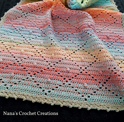 Ravelry: Nana's "HDC Diamonds" Filet Crochet Blanket pattern by D Maunz