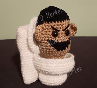 Ravelry: Skibidi inspired Toilet pattern by Dianna Main