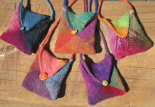 Ravelry: Entrelac Envelope Bag pattern by Anne Carroll Gilmour