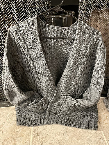 Finished my souvenir cardigan made from yarn I bought on holiday in the ...