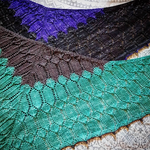 It's my birthday and I published my first shawl pattern to celebrate ...