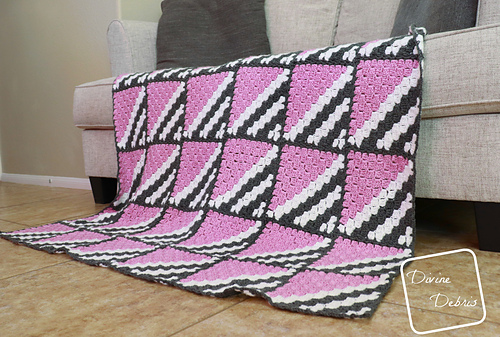 Ravelry: Neapolitan C2C Blanket pattern by Divine Debris