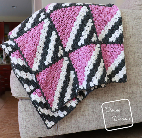 Ravelry: Neapolitan C2C Blanket pattern by Divine Debris