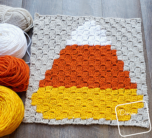 Ravelry: C2C Candy Corn Afghan Square pattern by Divine Debris