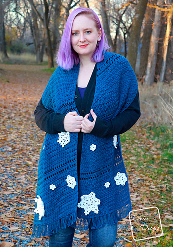 Ravelry: Crystal Snowflake Shawl pattern by Divine Debris