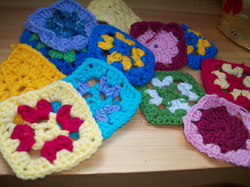 Ravelry: Spring Flower Granny Square pattern by karen kirkham