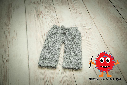 Ravelry: Lace & Shells Pants pattern by Monster House Design
