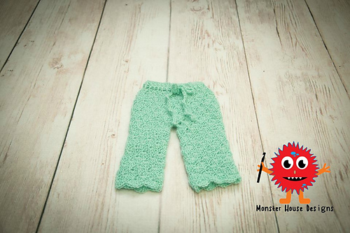Ravelry: Lace & Shells Pants pattern by Monster House Design