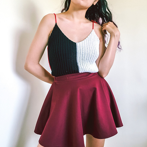 Ravelry: Two-way Crocheted Ribbed Top pattern by Donna Paguinto