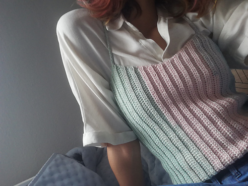 Ravelry: Two-way Crocheted Ribbed Top pattern by Donna Paguinto