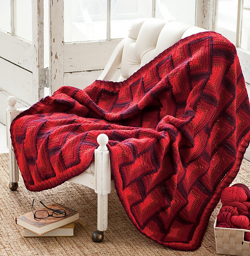 Ravelry: Mitered Brick Throw pattern by Vanna White