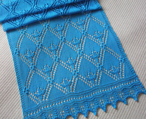 Ravelry: 4. Checked waterlily 1 pattern by Olga Jamovidova
