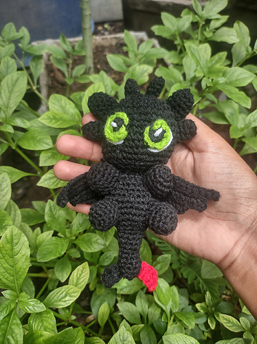 Ravelry: Toothless Amigurumi pattern by Divya S