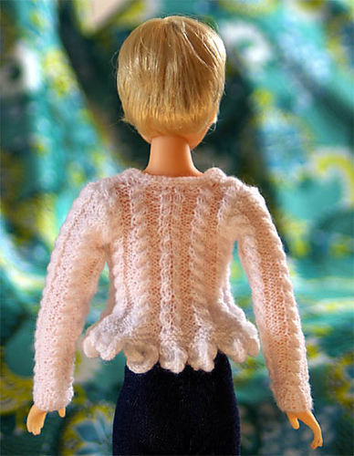 Ravelry: Knotted Hem Cardigan for MSD BJD or Fashion Doll or Ellowyne ...