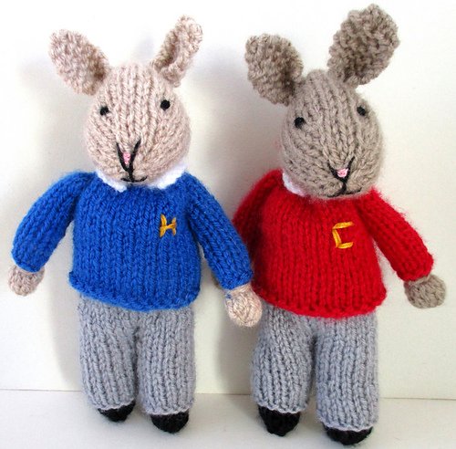 Ravelry: Back to School Bunnies pattern by Wendy Phillips