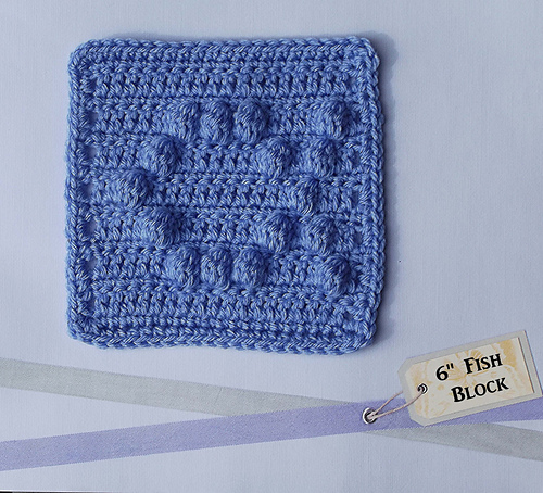Ravelry: 6" Fish Block pattern by Donna Kay Lacey