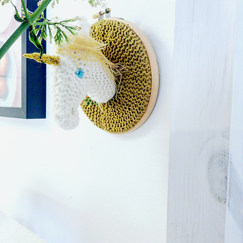 Ravelry: Unicorn Moon knitted trophy pattern by Claire Garland