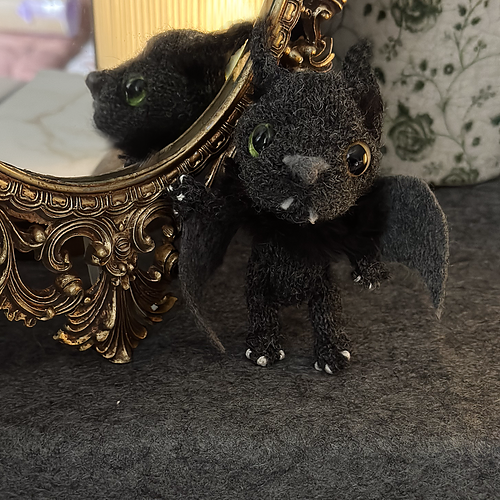 Ravelry: Bat-Cat hybrid pattern by Claire Garland