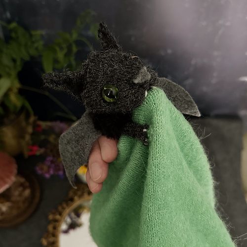 Ravelry: Bat-Cat hybrid pattern by Claire Garland