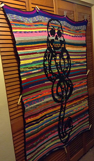 Ravelry: Scrappy Harry Potter Dark Mark Afghan pattern by Jessica Evans