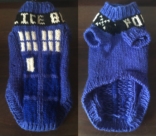 Ravelry: TARDIS Dog Costume pattern by Cináed Langley