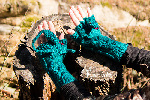 Ravelry: Hissy Fitt Fingerless Snake Mitts pattern by Shawn Torres