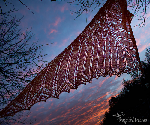 Ravelry: Dragon Bird Shawl pattern by Shawn Torres