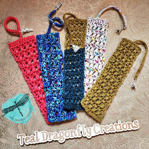 Ravelry: Hugs & Kisses Bookmark pattern by Teal Dragonfly Creations