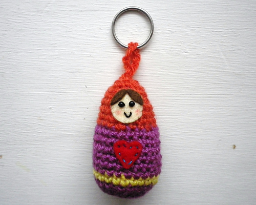 Ravelry: Russian Doll key chain pattern by Christina Eady