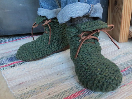 Ravelry: Lace-Up Boots pattern by Katie Startzman
