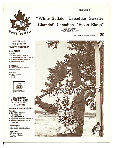 Ravelry: White Buffalo Canadian Sweater Pattern No. 20 - patterns