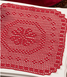 Ravelry: Kleines Deckchen mit Blumen pattern by Sabine Schidelko