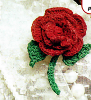 Ravelry: Heirloom Rose Pin pattern by Lena Chamberlain