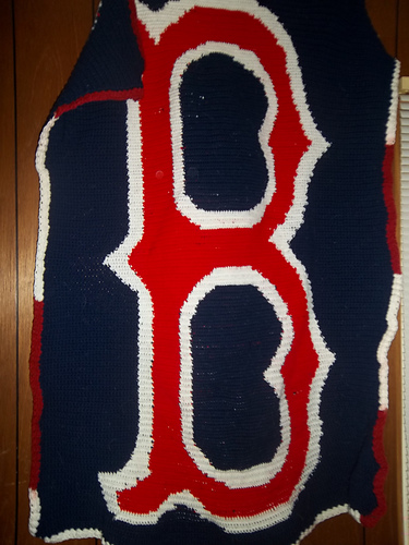 Ravelry: Let's Go Boston Red Sox! Blanket pattern by Cassie Taber