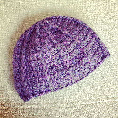 Ravelry: Ribbed Adult Beanie pattern by Hooked On Laura