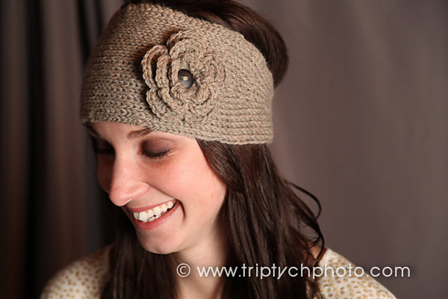 Ravelry: Tunisian Knit Earwarmer pattern by Liz Acker