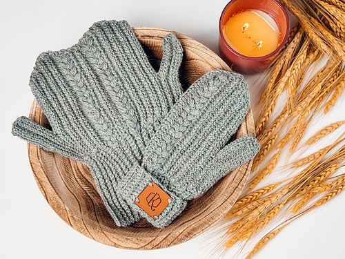 Ravelry: Autumn Wheat Mittens pattern by Briana K Designs