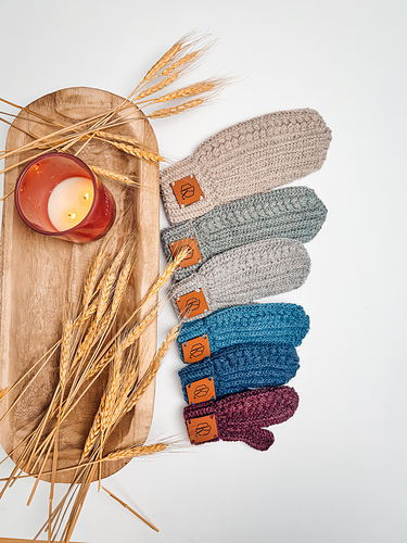Ravelry: Autumn Wheat Mittens pattern by Briana K Designs