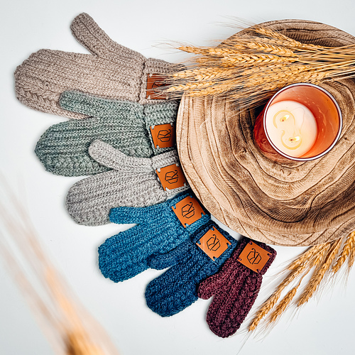 Ravelry: Autumn Wheat Mittens pattern by Briana K Designs
