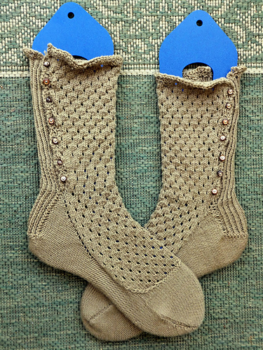 Ravelry: High Button Socks pattern by Bridget Landry
