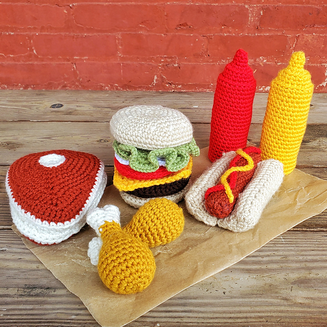 Ravelry: Backyard BBQ Crochet Cookout pattern by Jessica Ryan
