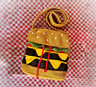 Ravelry: Cheeseburger Bag pattern by Jessica Ryan