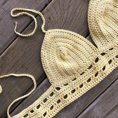 Ravelry: Eyelet Bralette pattern by Emily Marie Davies