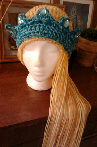 Ravelry: Princess Hat With Crown and Braids pattern by Stitch11