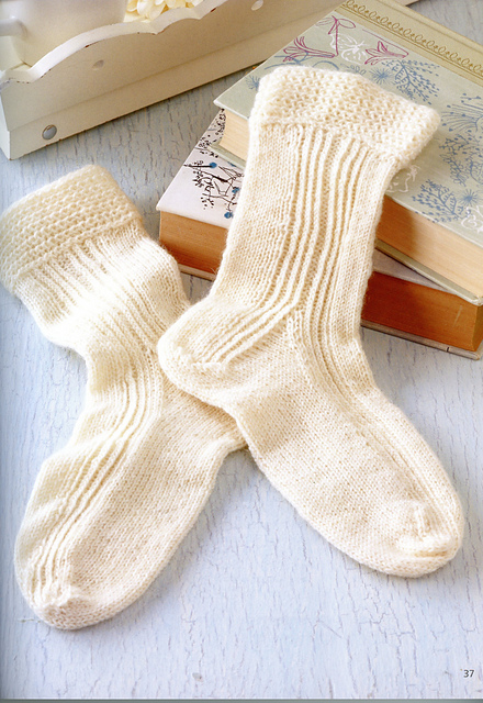 Ravelry: Two-Ribbed Socks pattern by Edie Eckman