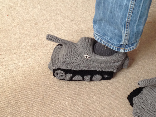 Ravelry: Panzer Slippers Pattern (Tiger I) pattern by Mily Teixido from ...