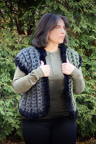 Ravelry: Power Puff Vest pattern by Evelyn Burttram (Pink Sheep Design)