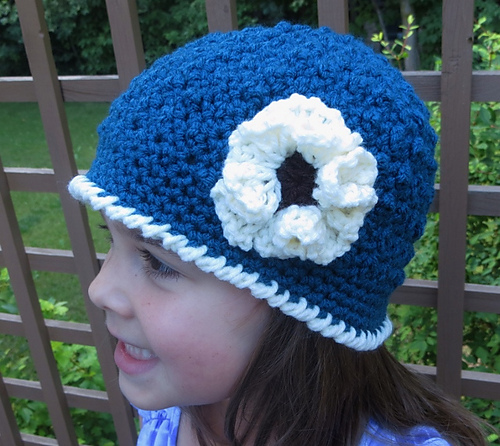 Ravelry: Kennedy's Ruffle Flower Hat pattern by Katy Petersen